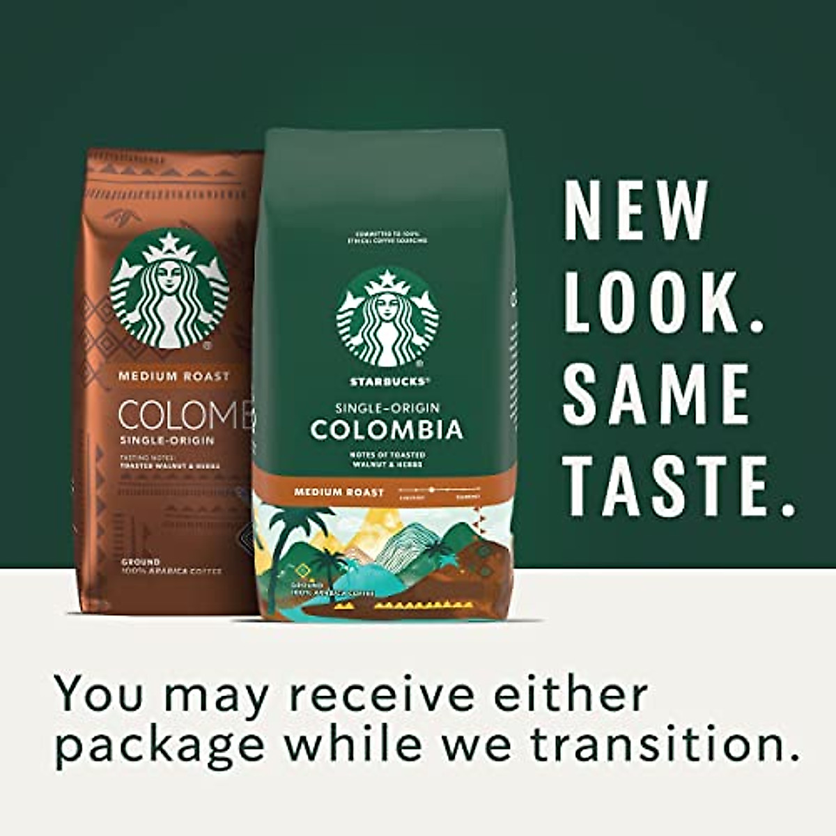 Starbucks Ground Coffeeâ€”Medium Roast Coffeeâ€”Colombiaâ€”100% Arabicaâ€”6 bags (12 oz each)
