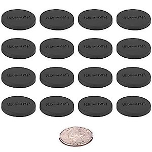 Hudson Hi–Fi 1" Platinum Silicone Isolation Dot, Non-Skid Isolation Feet with Adhesive - 20 Duro - 16 Pack