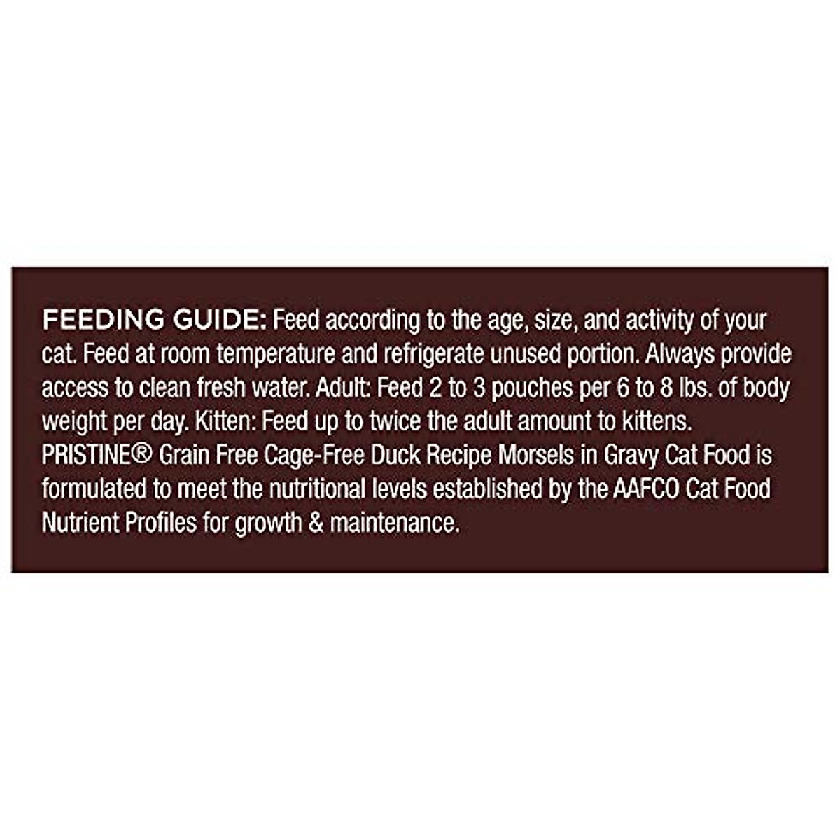 Castor & Pollux Pristine Grain Free Cage-Free Duck Recipe Morsels in Gravy Cat Food Pouches, 3 Oz (Pack of 24)