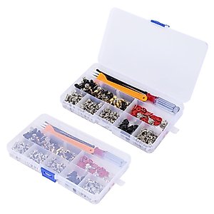 330Pcs Computer Screws Assortment Kit, PC Case/Motherboard/Hard Drive/Cooling Fan/Monitor Standoffs Screws Replacement Kit