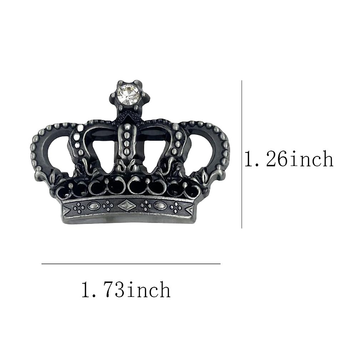 LB-LAIBA Crown Coat Hook, 4 Pcs Antique Decorative Wall Hooks, Wall Mounted Hanger Brackets Home Decor with Screws for Clothes, Hat, Bags, Key, Towel