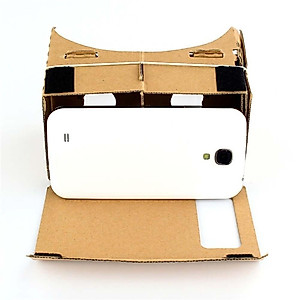 Google Cardboard Kit DIY 3D Glasses by Lubar Virtual Reality Video Viewer Compatible with Android and iOS Smartphone