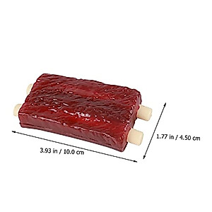 FRCOLOR 1pc Pet Teething Stick Aggressive Chewer Toy Dog Dental Care Toy Dog Molar Toys Dog Teething Toys Dog Teeth Grinding Toy Puppy Teething Toys Funny Lifelike Dog Toy TPR Kitten Psm