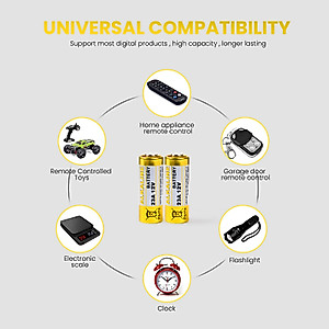 SuperPower A23 23A 8LR23 21/23 GP23 MN21 23GA Battery 12V Alkaline Battery (20 Batteries)