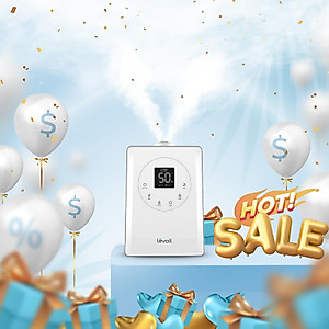 LEVOIT LV600S Humidifiers for Bedroom Large Room Home, 6L Warm and Cool Mist Top Fill Ultrasonic Air Vaporizer, Smart App & Voice Control, Quickly Humidify Whole House up to 753 sq.ft, Sleep Mode