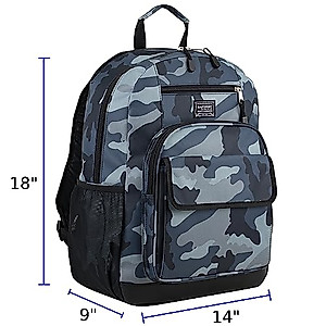 Eastsport Travel Backpack Large Tech Laptop Bag for Work, Gym, Hiking, Midnight Camo