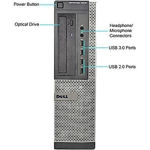 Dell Optiplex 7010 SFF Premium Business Desktop PC, Intel Core i7 Processor, 8GB DDR3 RAM, 500GB HDD, DVD/-RW, Radeon 7470 Graphics, Windows 10 (Renewed)