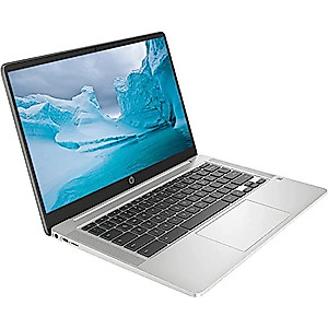 HP 2023 14" HD IPS Chromebook, Intel Pentium 4-Core Processor Up to 2.68GHz, 4GB Ram, 64GB SSD, Intel 4K Graphics, Super-Fast 6th Gen WiFi, Dale Silver, Chrome OS (Renewed)