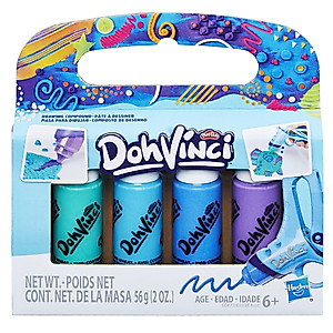 Play Doh Pd Dohvinci 4 Pack Blues Arts & Craft Molding Compound