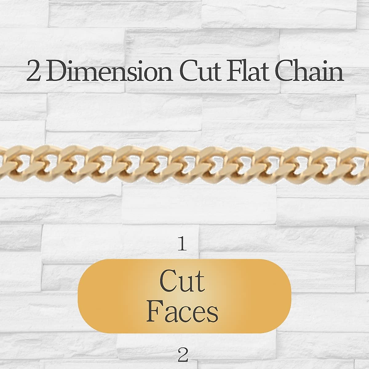 FAIRY CULLET 18k Solid Gold Necklace, 18k Yellow Gold Kihei Chain with Japan Mint mark 19.6 inches 5g Gold Necklace Jewelry for Woman and Men