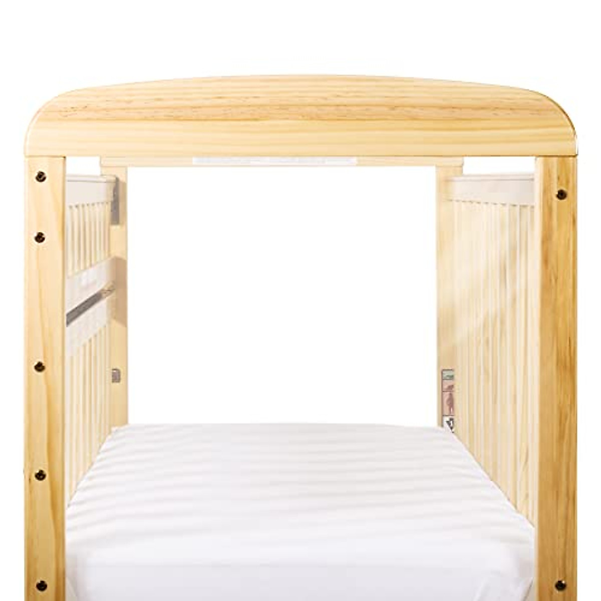 Child Craft Avery SafeAccess Portable Compact Wood Daycare Crib with Casters