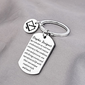 FAADBUK Graphic Designer Gift Graphic Artist Gift Web Designer Gift Graduate gift (graphic designer Keychain)