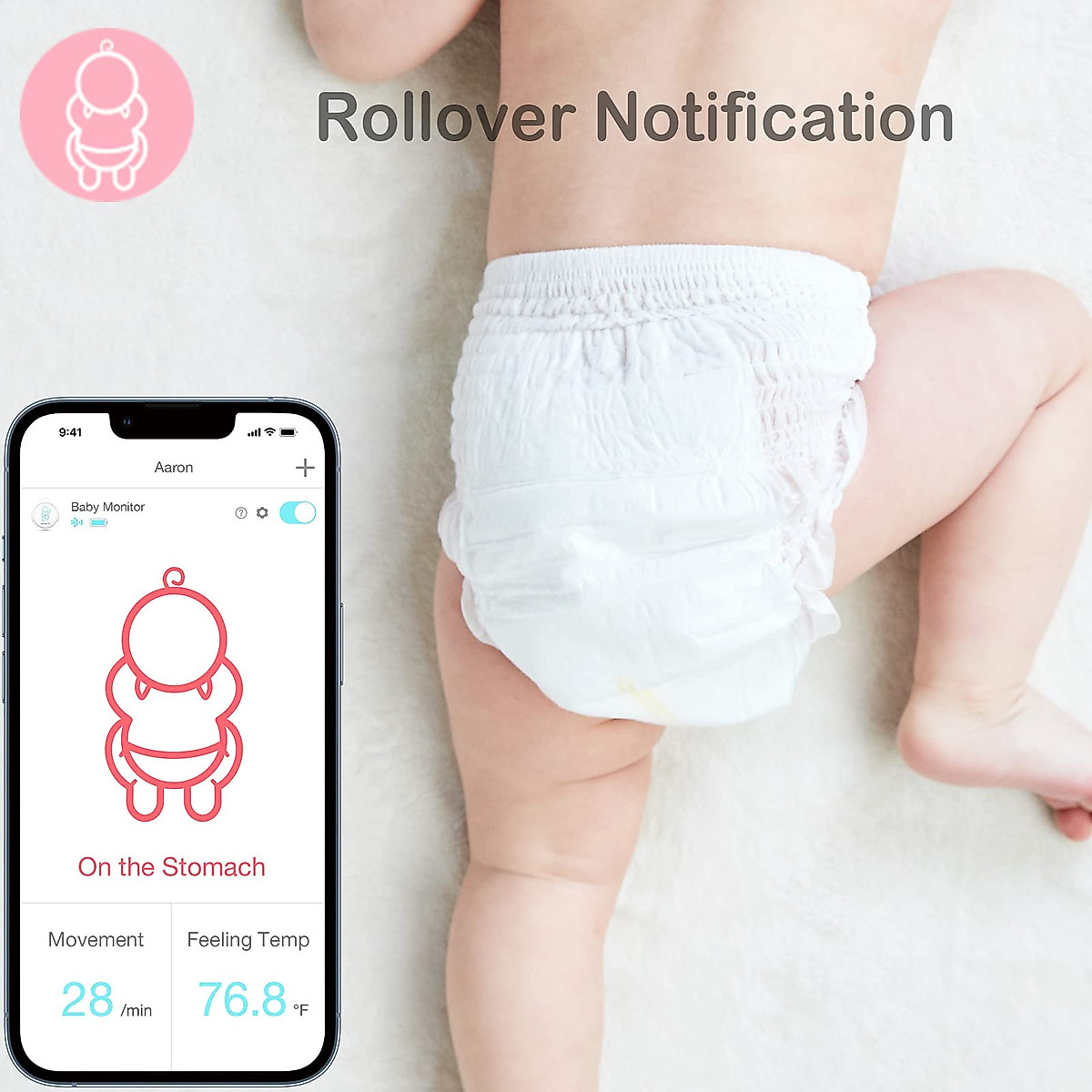 Sense-U Smart Baby Monitor + Baby Swaddle