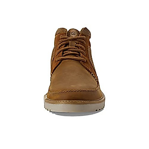 Clarks mens Barnes Plain Oxford Boot, Tan Leather, 7.5 US