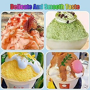 XURUIUS Snowflake Ice Machine, Commercial Snowflake Shaved Ice Machine, Snowflake Sponge Crusher, Smoothie Machine (120KG)