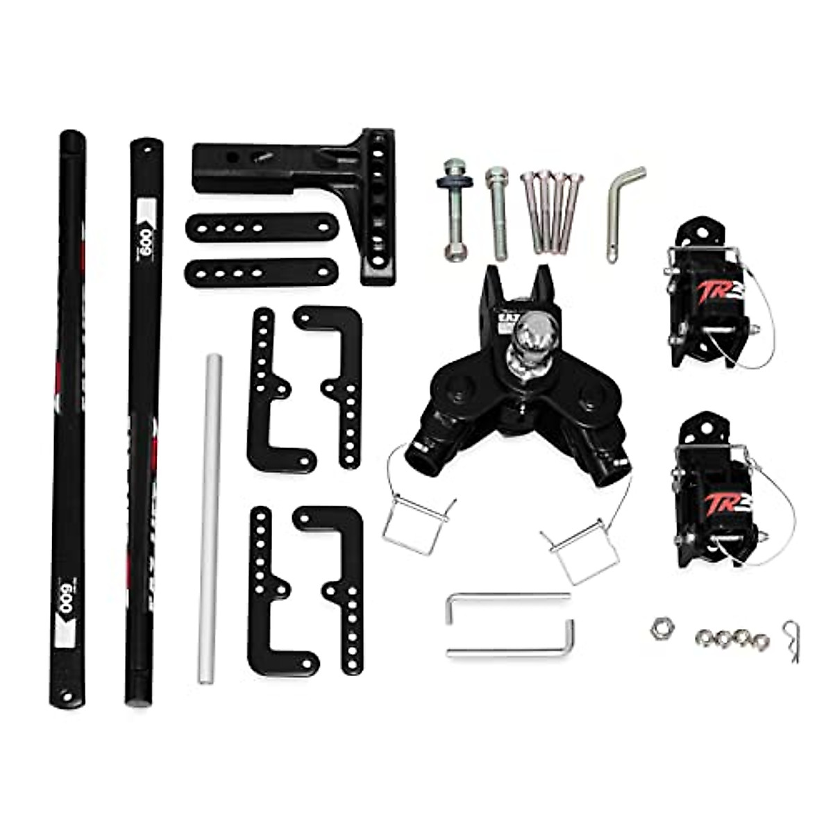 Camco Eaz-Lift TR3 600lb Weight Distribution Hitch Kit | Features 800lb Max Tongue Weight Rating, Pre-Installed 2-5/16-inch Hitch Ball, and Adjustable Sway Control | (48901)