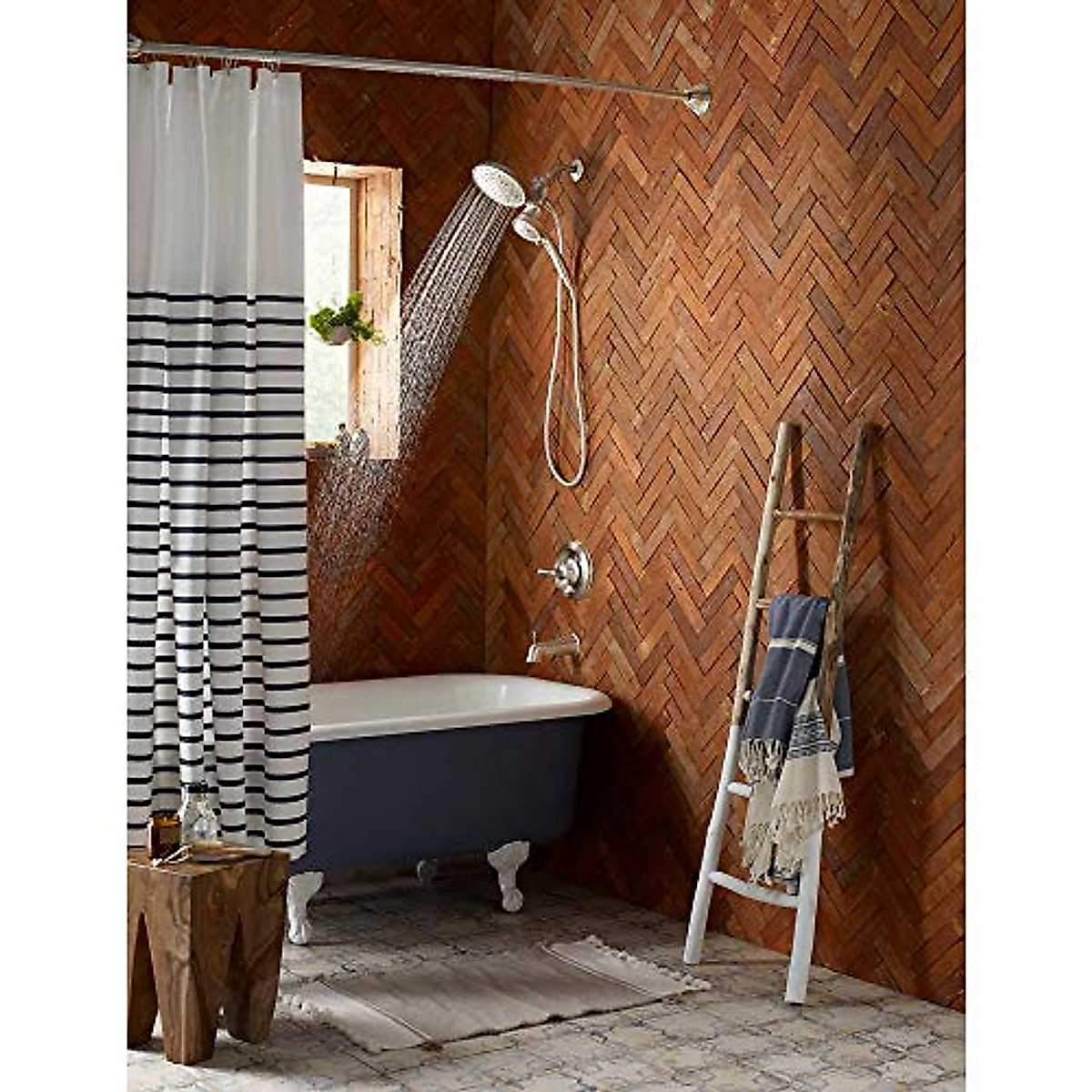 Moen 82611SRN Brecklyn Posi-Temp Tub/Shower with Magnetix Combination Rainshower and Handheld Shower