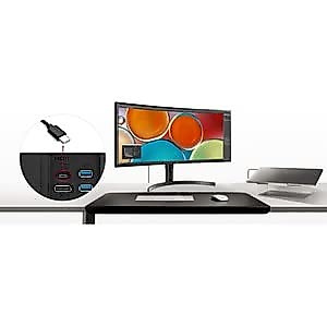 LG 35” VA HDR QHD UltraWide Curved Monitor, Black (35BN75C-B)