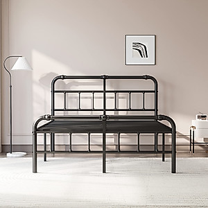 Bedella California King Bed Frames with Headbaord and Footboard, 18 Inches High, Heavy Duty 3500lbs Steel Slats Support, Easy to Assemble, Noise Free, No Box Sprig Needed