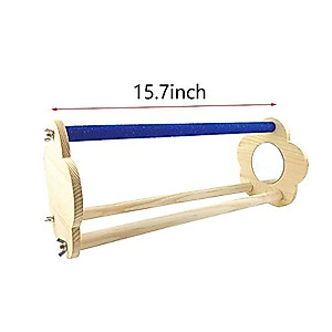 Chicken Perch for Chicks Chicken Wood Stand with Mirrors Chick Stand Trainning Perch Toy Chicken Swing Chicken Toy for Hens