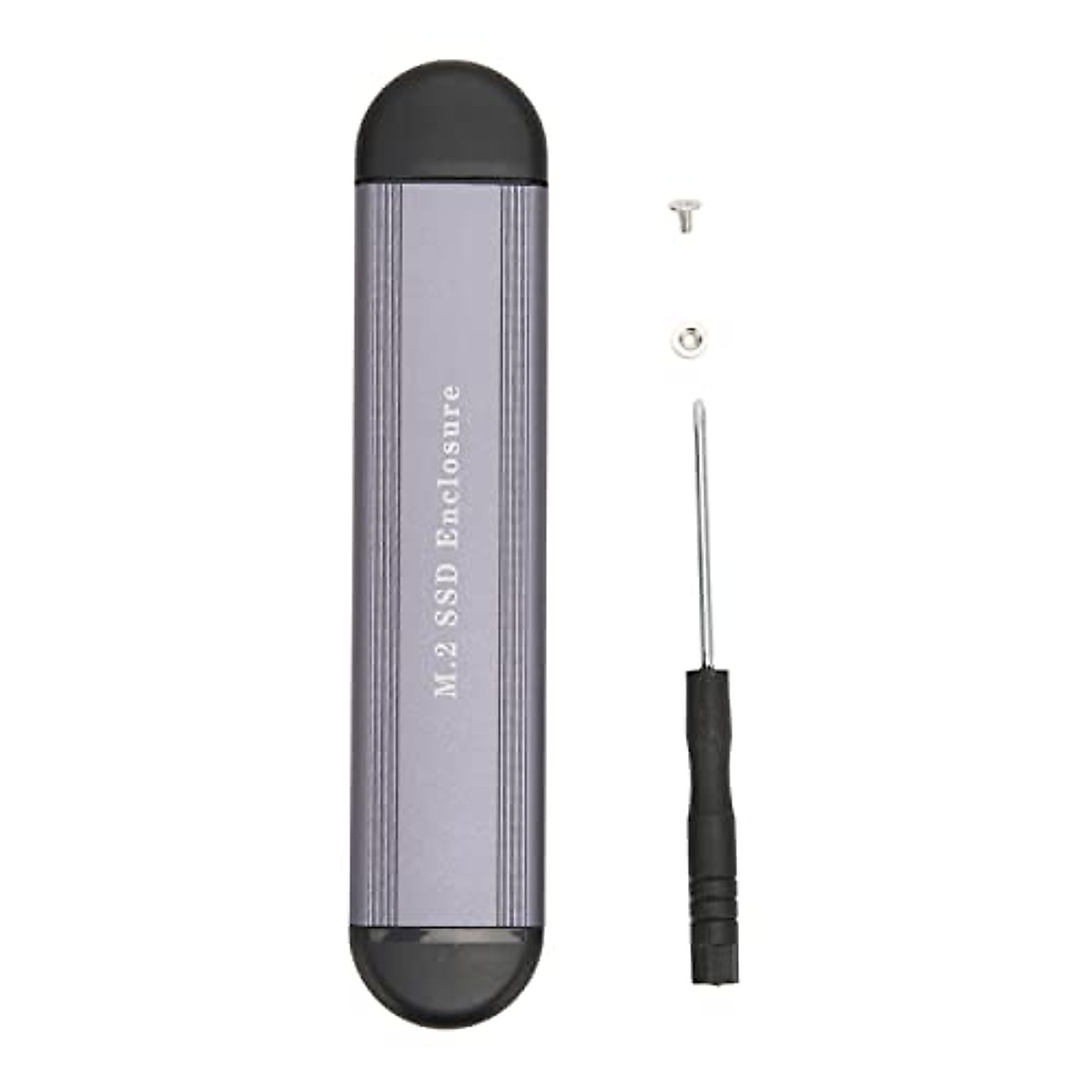 Laihua M.2 SSD Enclosure Plug and Play Tool Free 10Gbps M.2 NVME NGFF SSD Enclosure Adapter for Tablet for Desktop Grey