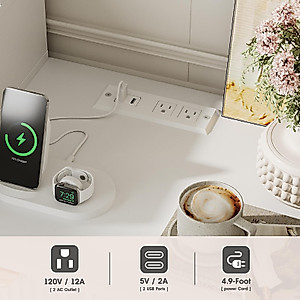 Maupvit Vanity Desk with Mirror and Lights, Makeup Vanity with 8 Drawers & Shelves, Corner Vanity, L Shape Change & Storage, Dressing Table for Bedroom (White)