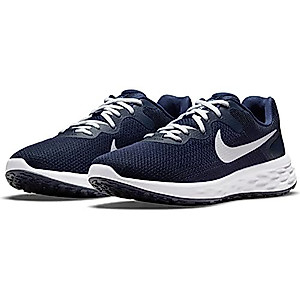 NIKE Men's Race Sneaker, Midnight Navy White Obsidian Ashen Slate, 11.5