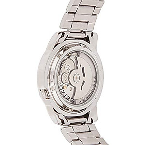 SEIKO Men's SNKK25 5 Stainless Steel White Dial Watch