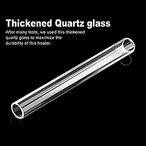 WELOMELO 100W / 200W / 300W / 500W Submersible Fish Tank Heating Rod, Temperature Adjustable Fish Tank Heating Rod/Thermostatic Rod with 2 Suction Cups-200W