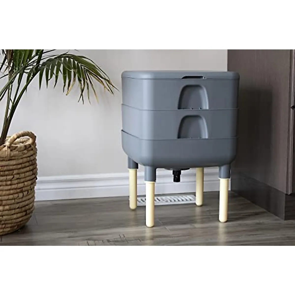 FCMP Outdoor - The Essential Living Composter, 2-Tray Worm Composter, Grey