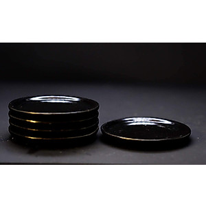 1shopforyou 4 Vintage Pizza Pan Home Decor Miniatures Supply Deco Food Kitchenware Cookware