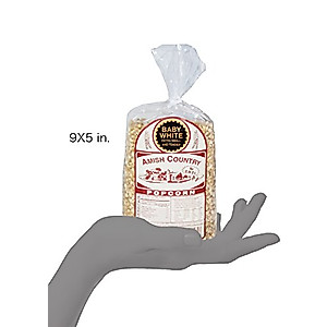 Amish Country Popcorn - Baby White Extra Small and Tender - GMO Free 2 lb Bag