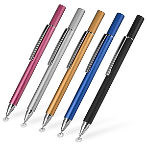 BoxWave Stylus Pen Compatible with ASUS Chromebook Flip C433 - FineTouch Capacitive Stylus, Super Precise Stylus Pen for ASUS Chromebook Flip C433 - Metallic Silver