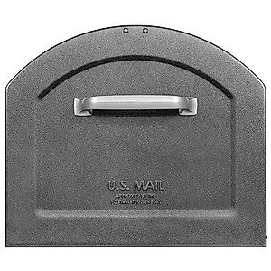Architectural Mailboxes 950020P-10 Centennial Post Mount Mailbox, Extra Large, Pewter