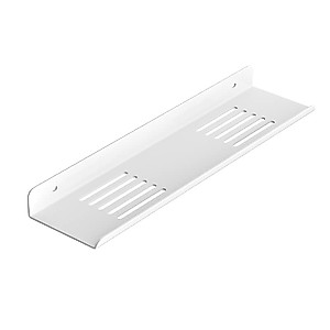 SDlemeiy Floating Shelves Wall Mounted Bathroom Shelf，Wall Mounted Hanging Shelves，Metal Display Wall Shelf,Wall Mounted，Carbon Steel Material(White, 15.9inch)