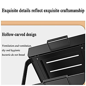 HytTer Sinks Under Sink Organizers,Kitchen Cabinet Organization,2 Tier Cabinet Shelf and Bathroom Organizer Rack for Kitchen Spices Cleaning Supplies Cosmetics/Black