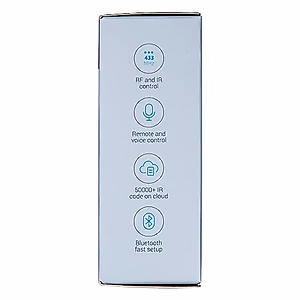 BroadLink RM4 pro (2.4 GHz Wi-Fi Only) IR & RF Universal Remote, All in One Hub Code Learning Wi-Fi Remote Control for TV Air Conditioner, Curtain Motor, Works with Alexa, Google Home, IFTTT