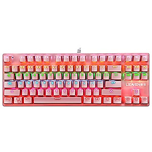 87 Keys USB Wired Gaming Mechanical Keyboard