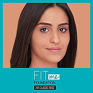 Maybelline Fit Me Matte + Poreless Liquid Oil-Free Foundation Makeup, Classic Beige, 1 fl; oz