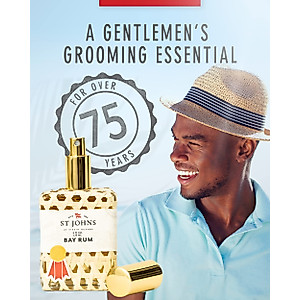 St. John Bay Rum Aftershave and Cologne | Made with Bay Leaves from The Virgin Islands | Bay Leaf After Shave Fragrance for Men | (4 oz)