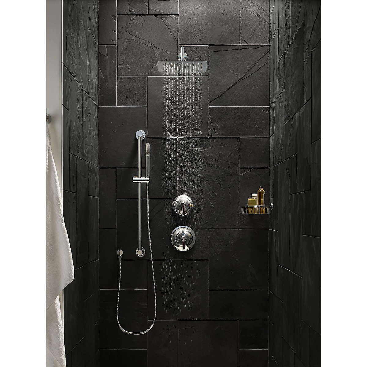 Moen Chrome 12-Inch Eco-Performance Razor Thin Rainshower Shower Head, S1004EP