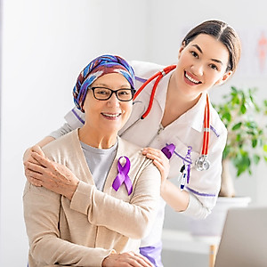 Sabary Mini Highlighter Nurse Pen Pack Set Nurse Pens for Badge Include Pink and Purple Tip Highlighter 2 Permanent Marker Pen and 2 Retractable Ball Pen with 2 Nursing Keychain Clip (Blue, Purple)