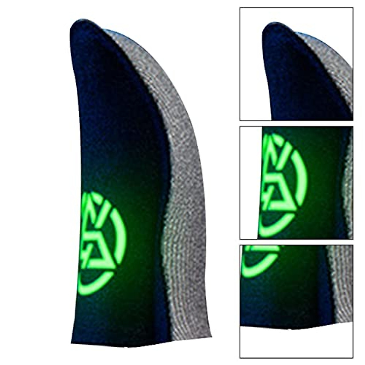 Gecorid Finger Sleeves - Anti-Sweat Thumb Sleeves with Silver Fiber,0.3mm Luminous Thumb Sleeves Mobile Finger Protector Breathable Seamless Thumb Finger Sleeve for Mobile Game Controllers