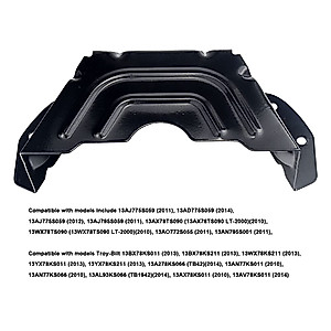 DECKMAN Lawn Mower Parts 783-06424A-0637 783-06424A Black Deck Belt Cover, Compatible with MTD Craftsman Troy-Bilt Lawn Mower Parts 783-06424A, Fits 42" 46" Deck Spindle Pulley Belt Guard Cover (2)