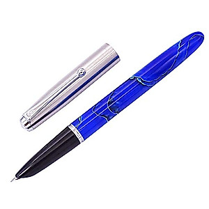 Jinhao Black Fountain Pen Fine Nib Writing Advanced Pen with Ink Refill Converter Signature Collection Set