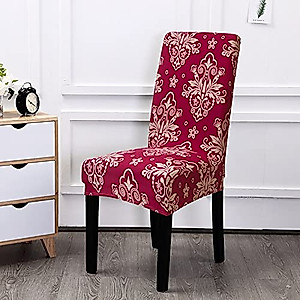 1/2/4/6PCS Home Kitchen Home Decoration Dining Chair Cover Elastic Chair Cover Slide Cover Restaurant Chair Cover A10 6pcs