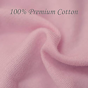 Baby Swaddle Blanket Adjustable Wrap 2 Pack, Ultra Soft Newborn Cotton Swaddles, 0-3 Months Boy and Girl (Pink/Purple)