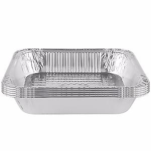 Bluesky Ultra Heavy Duty Silver Aluminum Pans - 9" x 13" (Pack of 5) - Premium Quality - Perfect for Baking, Cooking & Storage
