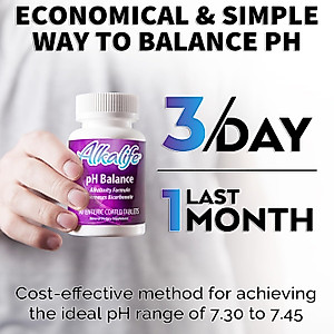 Alkalife pH Balance Pills | The First Patented Alkaline Sodium & Potassium Bicarbonate Supplement | Neutralize Acid, Balance pH, Immune Support, Peak Performance, Detox – 90 Tablets