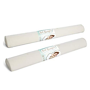 Milliard Bed Bumper (2 Pack) Toddler Foam Bed Rail with Bamboo Washable Cover and Non-Slip Hypoallergenic Water Resistant , Kids, Adults and Seniors